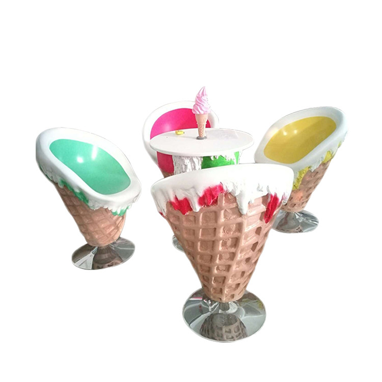 Buy Decorative Ice Cream Shop Restaurant Furniture Bar Chairs Ice Cream ...