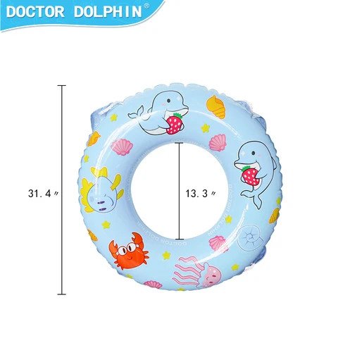 Buy Doctor Dolphin Inflatable Circle Float Swimming Ring Pool Float ...