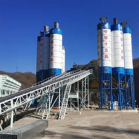 Buy Factory Manufacture Concrete Mixing Plant Js1000 50m3/h Foundation ...