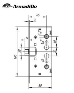 Buy Fire Rated German Door Lock from Armadillo (Wenzhou) Trading ...