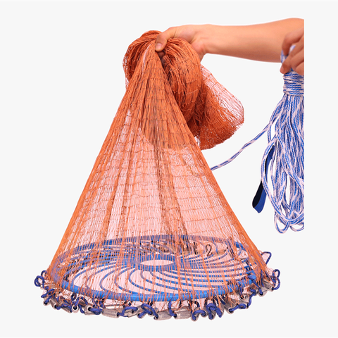 Buy Fishing Cast Nets Hand Rope Thowing Net Nylon Multifilament from ...