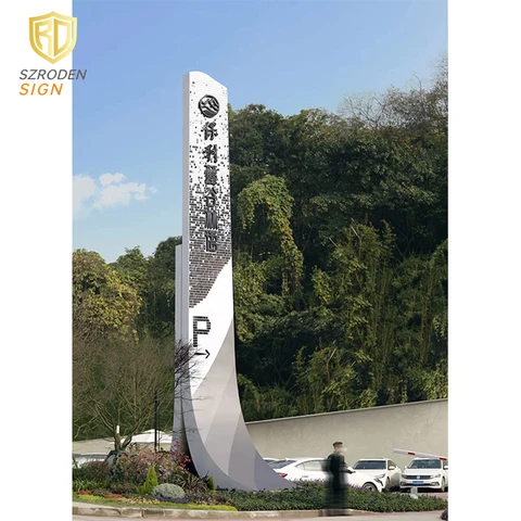 Buy Freestanding Outdoor Directional Pylon Sign Board Wayfinding ...