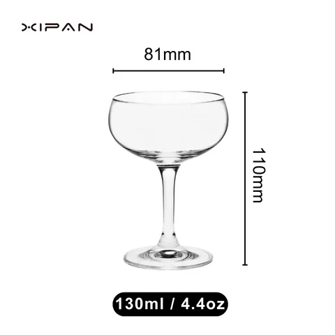 Buy Hand Blown Crystal Martini Glasses With Stem Straight-stemmed ...