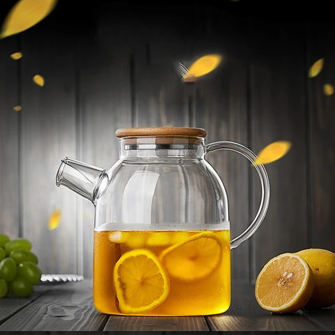 Buy Handmade Clear Flower Tea Brewer Iced Tea Maker Cold Water Tea Pot ...