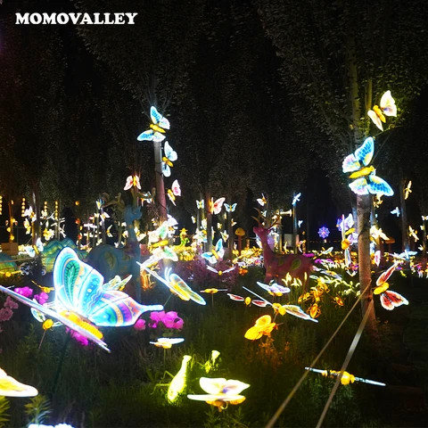 Buy High Quality Led Giant Lighting Butterfly Wing With Stand For Party ...