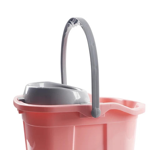 Buy Large Capacity Pink Bucket With Wheels Premium Pp Material Durable ...