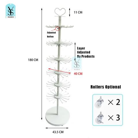 Buy Large Stocking Metal Wire Keyring Retail Display Stand Black Metal ...