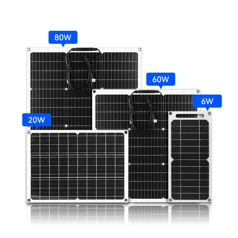 Buy Light Weight Monocrystalline Solar Panels 80w Portable Flexible ...