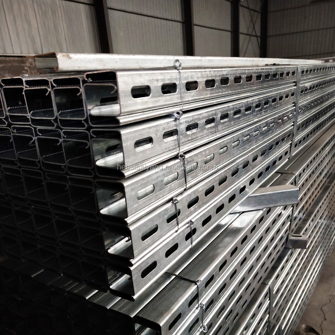Buy Mild Steel Strut Channel Perforated C Purlin Aluminum C Channel ...