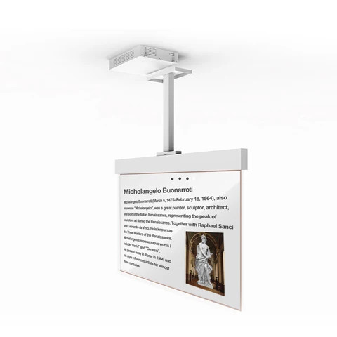 Buy New Hanging Oled Display Transparent Tempered Glass Hanging Digital ...