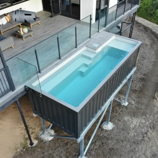Buy Outdoor Fiberglass Container Swimming Pool With Adjustable Water ...