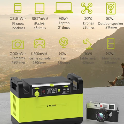 Buy Portable Mini Solar Generator 220v 1500w 110v 1200w Battery Pack ...