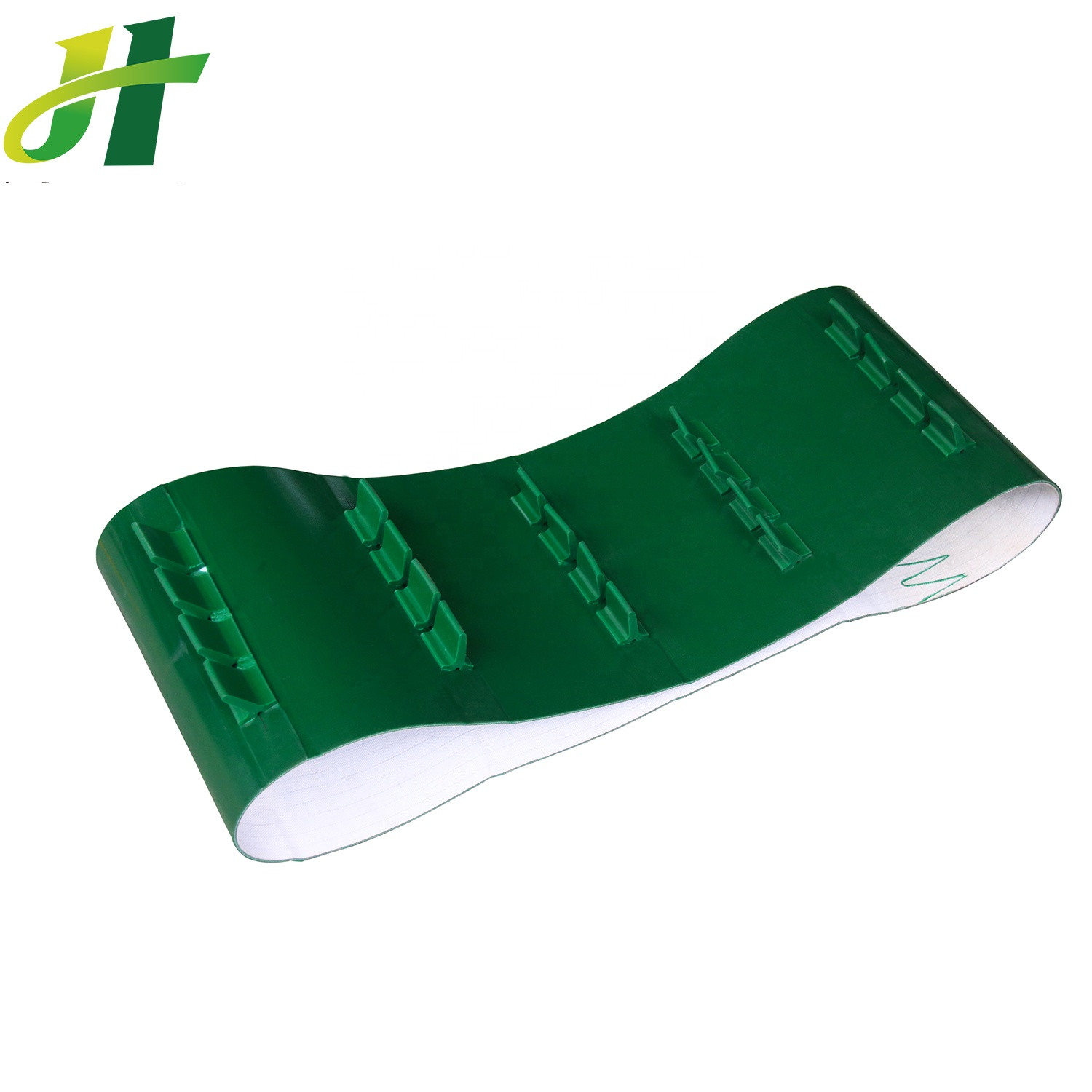 Buy Pvc Green Special Baffle Guide Bar Conveyor Belt Customized ...