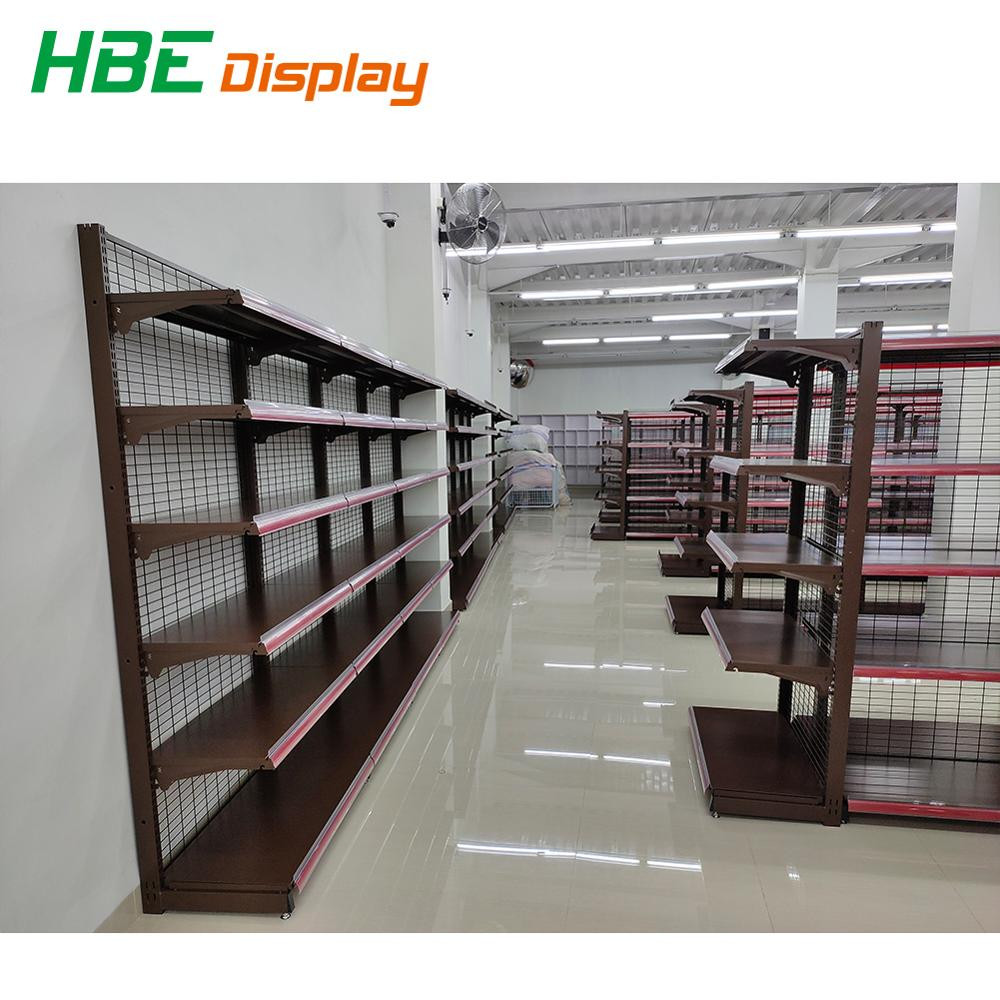 Buy Retail Supermarket Store Steel Display Metal Wire Mesh Back Net ...