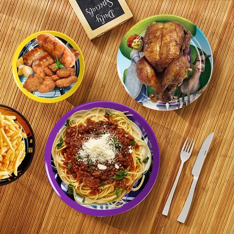 Buy Supplier Wholesale Theme Of Plate Custom Decal Design Dishes Set ...