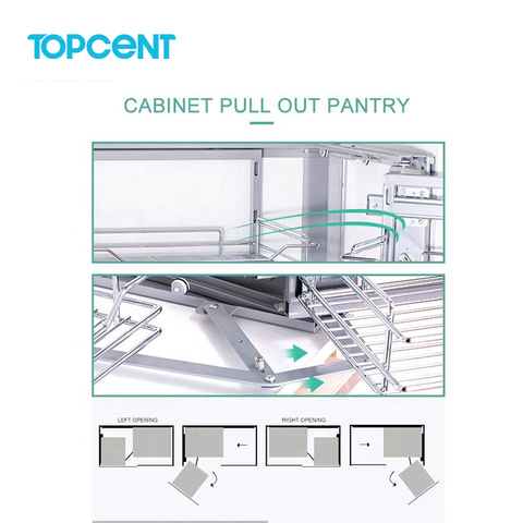 Buy Topcent Magic Corner Two Layer Kitchen Cabinet Accessories Pull Out ...