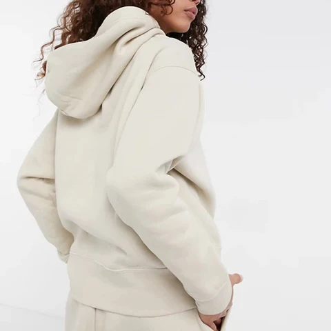 Buy Womens Loose Fit Oversized Thick Cotton Fleece Sweatshirts ...