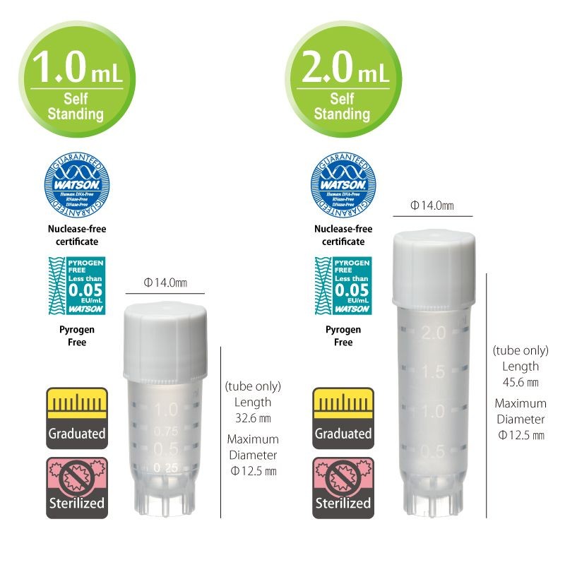 Buy Cryotubes With External Thread Screwcaps from Nopat Inc. Japan ...