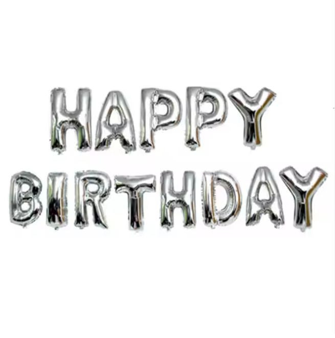 Buy Happy Birthday Letter Foil Balloons For Party Decoration And ...