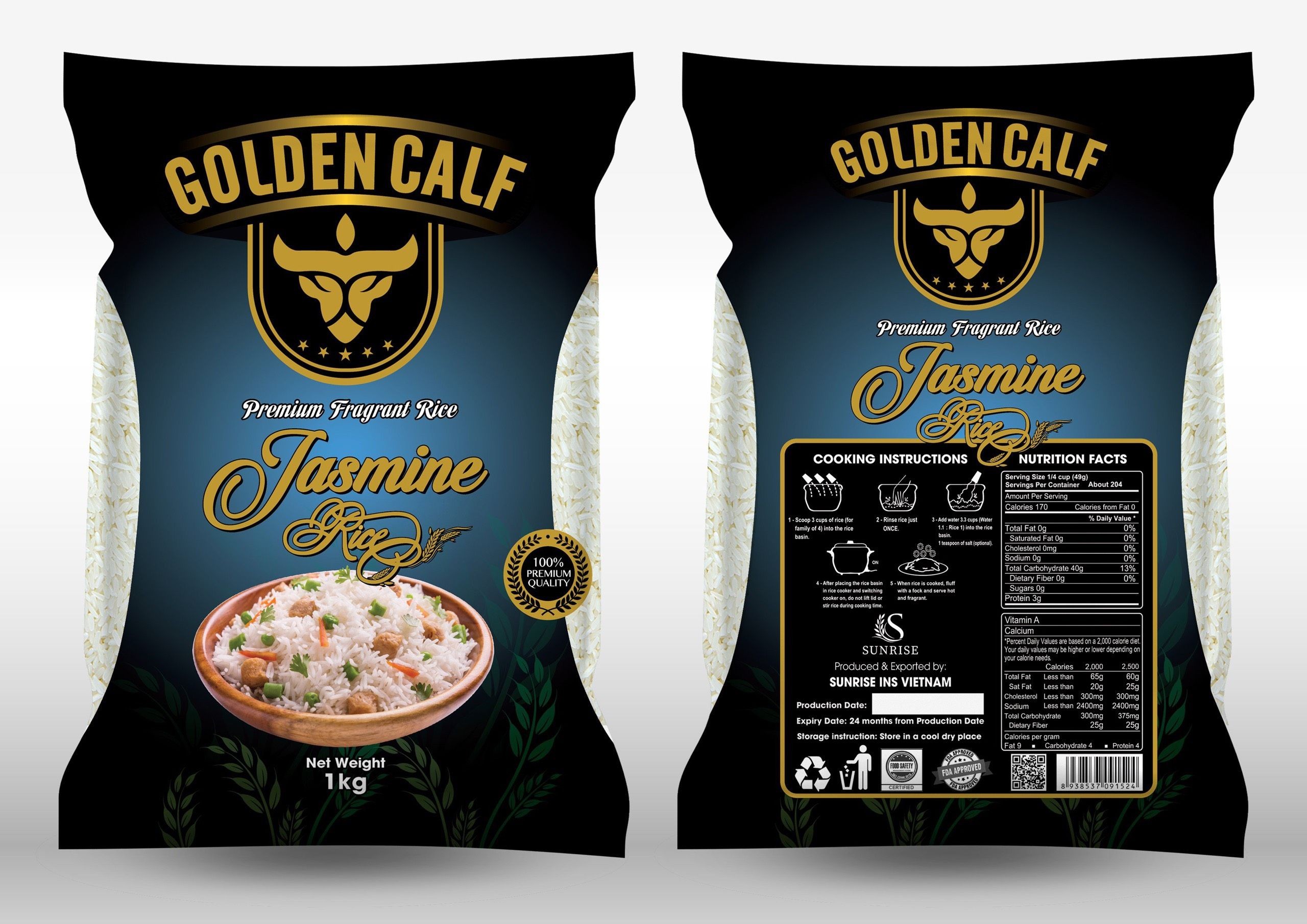 Buy 25kg Royal Jasmin Premium Rice from Sunrise INS, Vietnam ...