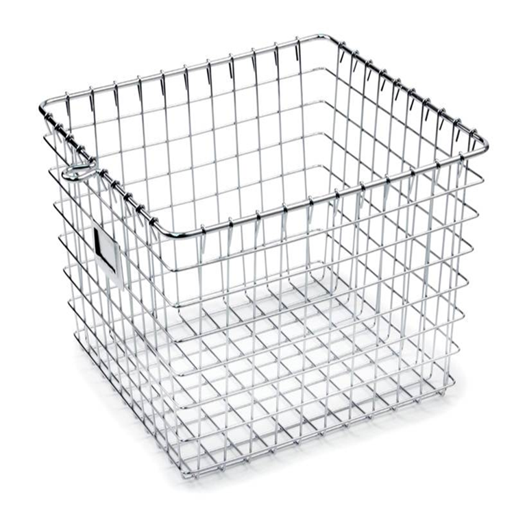 Buy Customized 304 Stainless Steel Wire Mesh Storage Basket With Handle ...