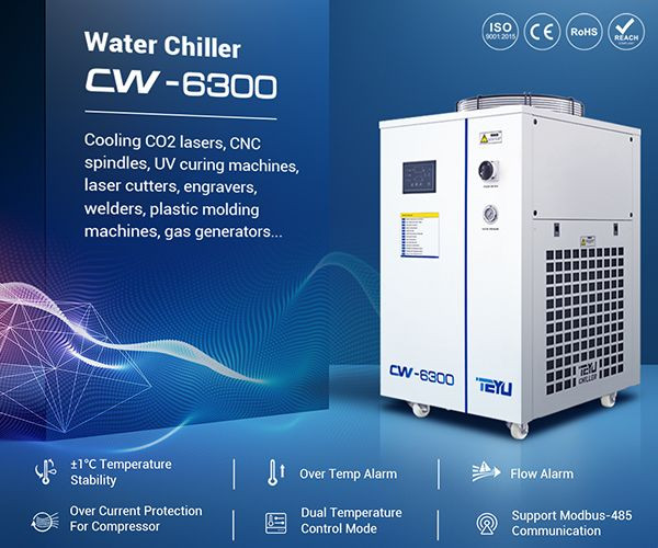 Buy Industrial Chiller Cw-6300 With 9000w Cooling Capacity from TEYU S ...