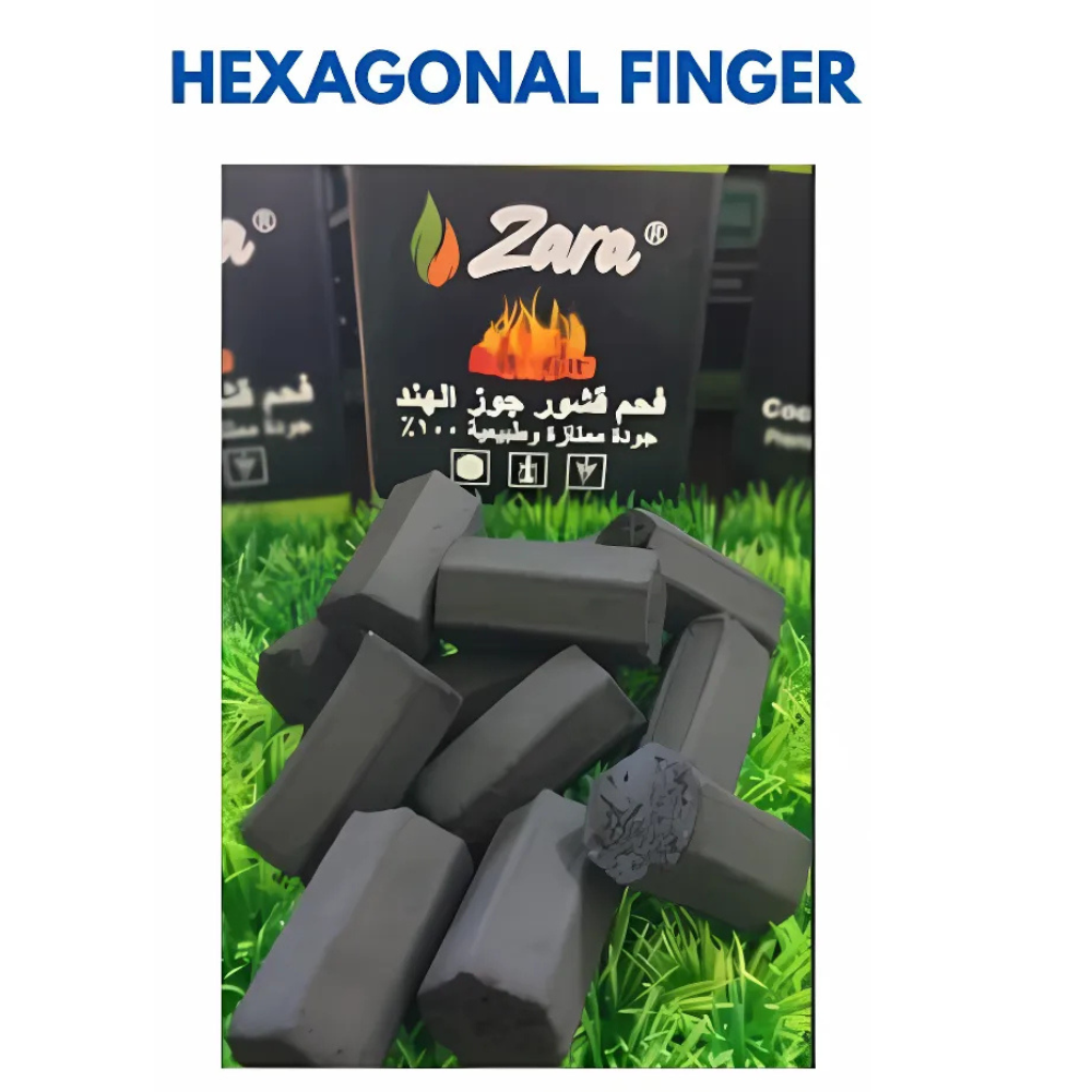 Buy Hexagonal Finger Briquette Coconut Charcoal from PT SABAH NUSA ...