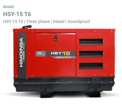 Buy 15-16.5kva Hsy-15 T6 Three Phase Soundproof 60hz from Hangzhou ...