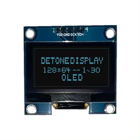 Buy 0.96 Inch 128x64 Oled Screen Panel Blue White Display Module I2c ...