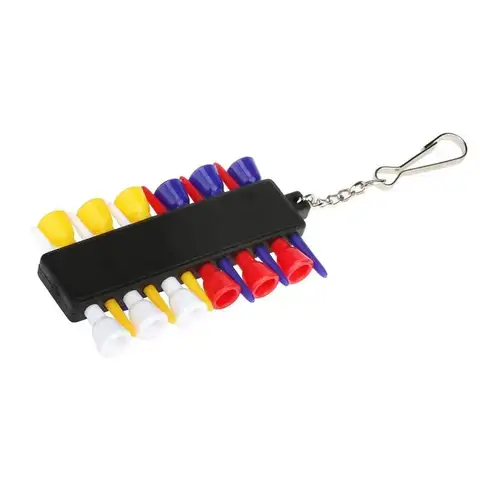 Buy 1set Portable Plastic Golf Tee Holder Carrier With 12 Golf Tees And ...
