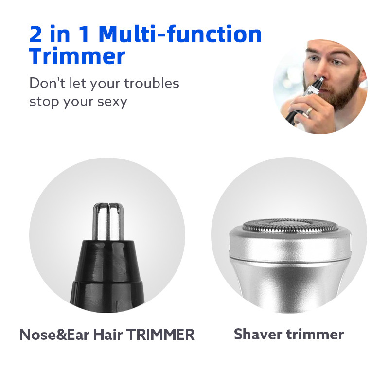Buy 2 In1 Multi Function Aa Battery Operation Professional Men Shaver ...