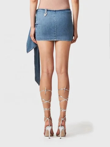 Buy 2024 New Design Summer Sexy Ultra Short Skirt Side Oversized Bow ...