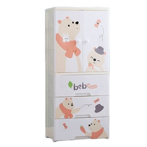 Buy 4 Layer Living Room Cabinets Plastic Drawer Cabinet Storage from ...