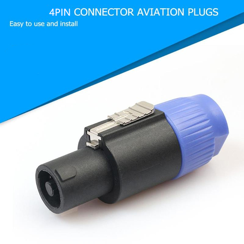 Buy 4pin Plug Audio Cable Plug Socket Adapter Speakon Xlr Male Female ...