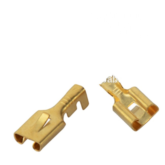 Buy 6.3mm Female Crimp Terminal Connectors Automotive Connector Spade ...