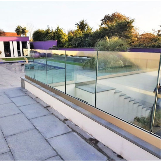 Buy Aluminium U Channel Frameless Glass Balustrade/handrail/balustrade ...