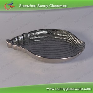 Buy Antique Sea Snail Shape Glass Serving Tray from Shenzhen Sunny ...