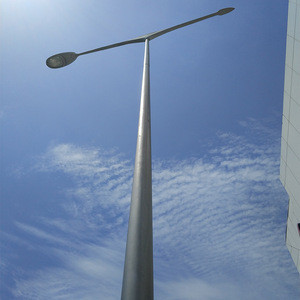 Buy Black Pole Rough Bending Pole Half Bending Shaft Street Lamp Pole ...