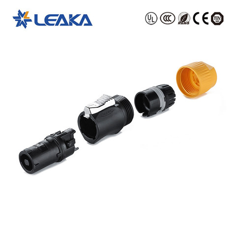 Buy Bulkhead El Electrical Connector Male Female Plug 3 Pin Speaker ...