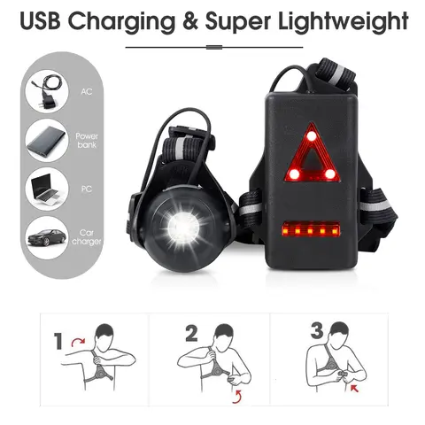 Buy Chest Running Light For Runners And Joggers With Adjustable Beam ...