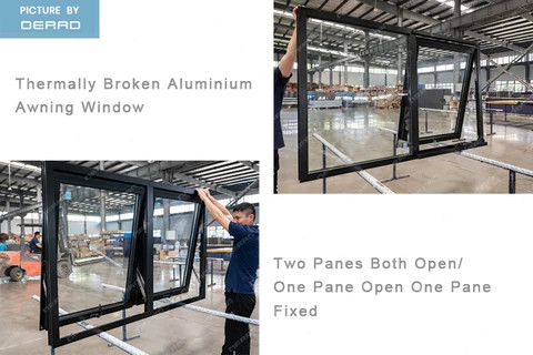 Buy China Factory-made Aluminum Awning Window Low-e Glass Modern Swing ...