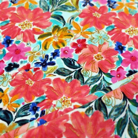 Buy China Supplier Custom Big Flower Stretch Digital Printed ...