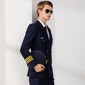 Buy Classical Standard Aviation Pilot Uniform For Men Airline Uniform ...