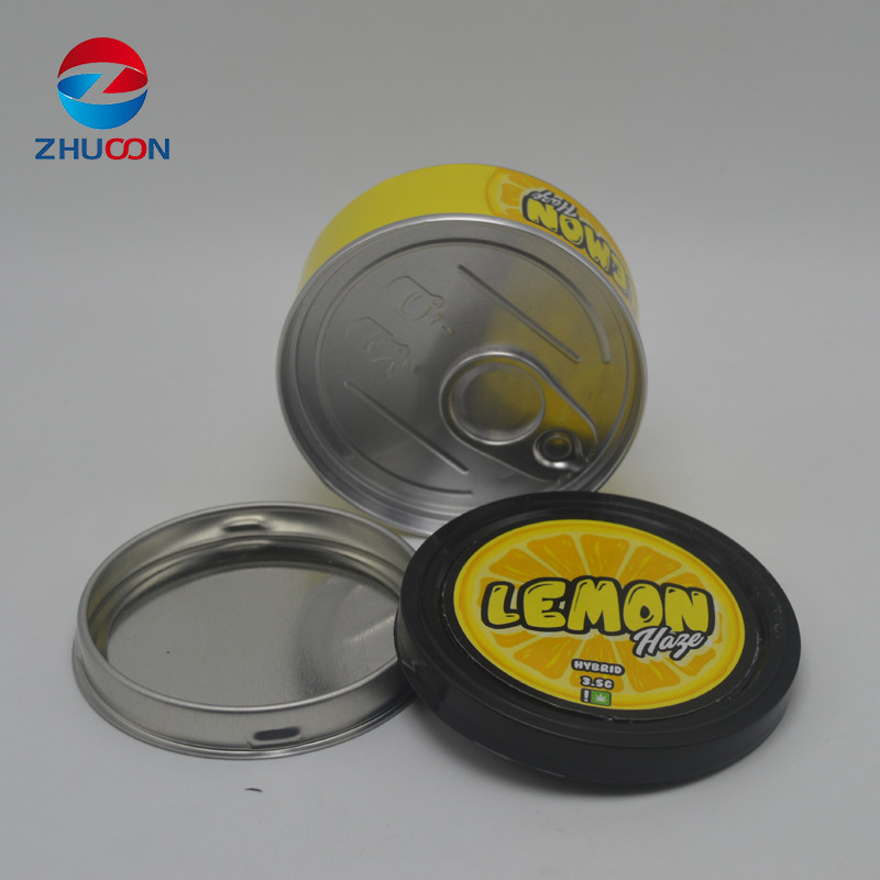 Buy Custom Design Pressitins Sealed Metal Weed Cans Packaging With ...