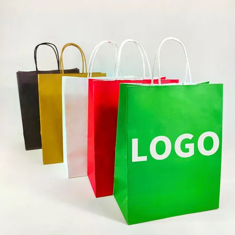 Buy Custom Printed 25kg Brown Packaging Bags Biodegradable Logo Square ...