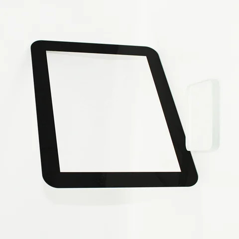 Buy Customized Lcd Tempered Glass Panel With Black Silk Screen Printing ...