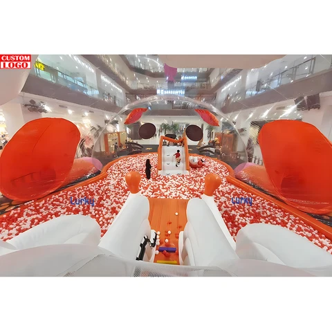 Buy Cute Rabbit Island Inflatable Playground Rabbit Bubble Cartoon ...