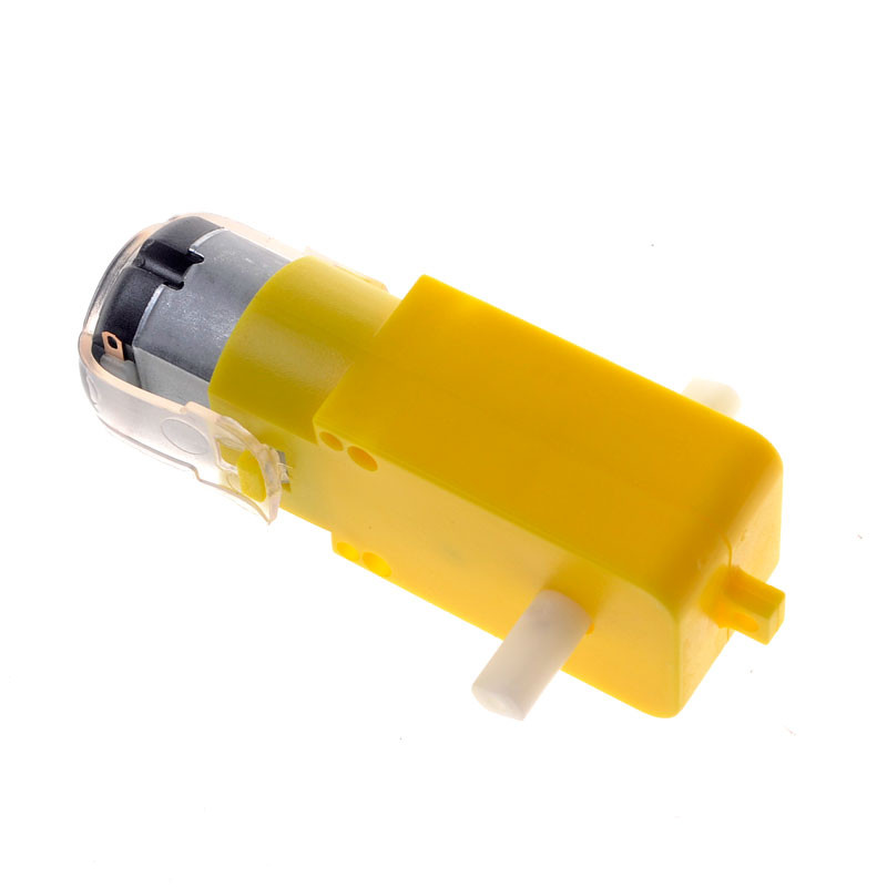 Buy Dc 3-6v 200rpm Yellow Double Axis Tt Motor Plastic Gear Motor ...