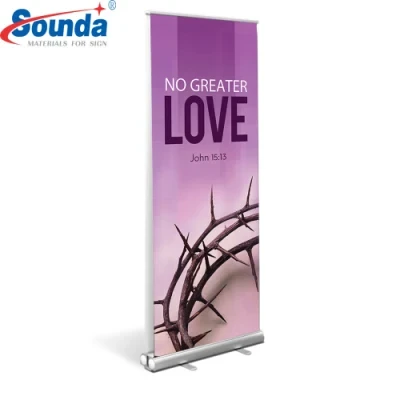 Buy Double Sides Bannner Display Stands Roll Up Banners 85*200cm from Sounda New Materials Co ...