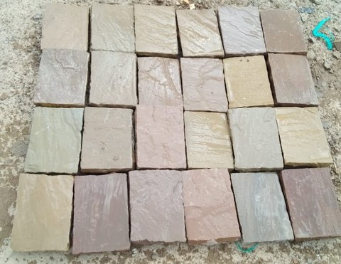 Buy Dyb Multicolor Sandstone Cobble Stone Pavers from DECOR STONES ...